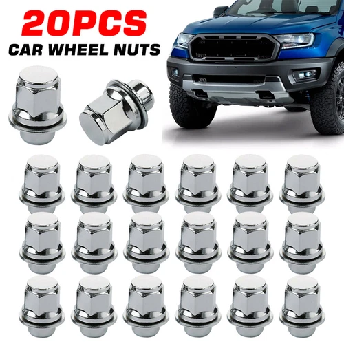 20X M12 X 1.5 Chrome 21MM Hex Nut Flat For Toyota XF OE Style Alloy ...