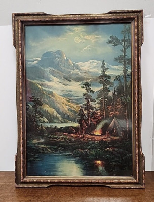 W. M. THOMPSON DEEP IN THE WOODY WILDERNESS FRAMED LITHOGRAPH | eBay