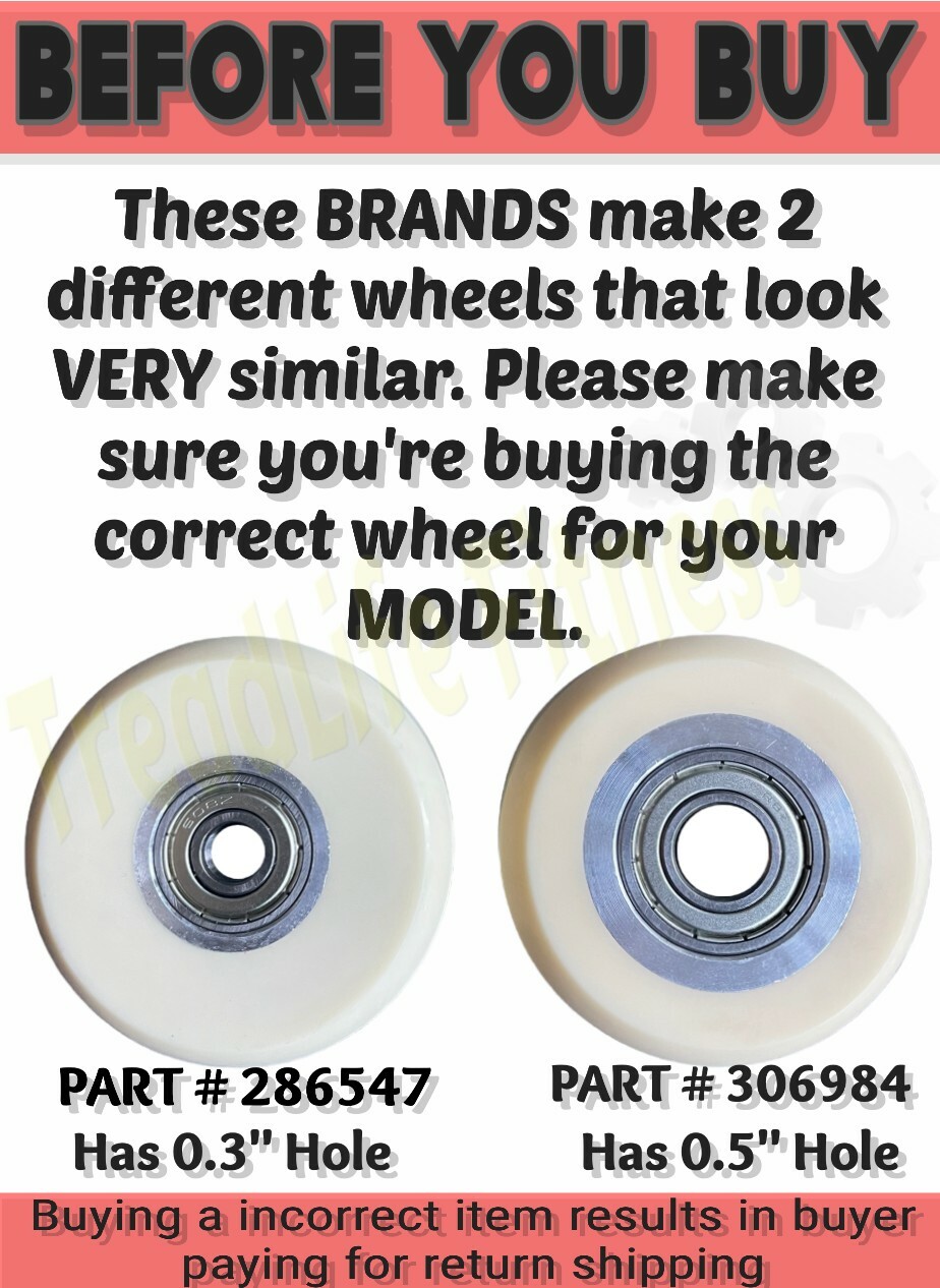 ELLIPTICAL WHEEL - Ramp - Roller - Replacement - NordicTrack - Proform ...