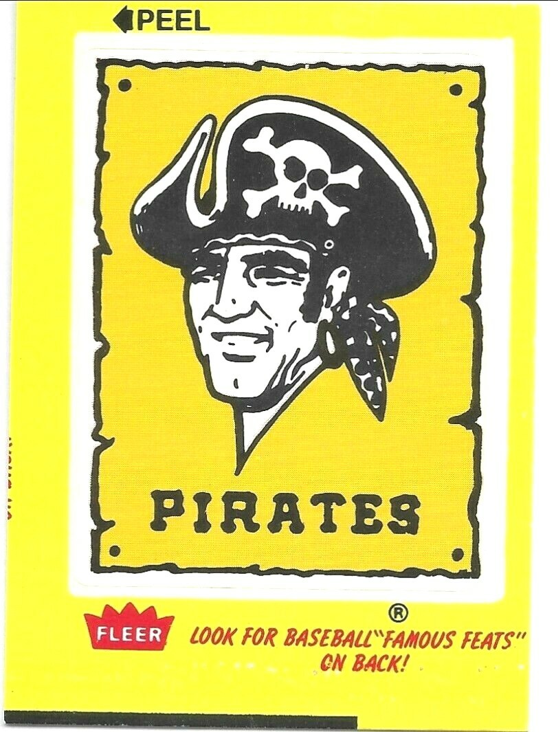 1986 Fleer Stickers Famous Feats Insert Ty Cobb 3 Of 22 Pirates Logo | eBay