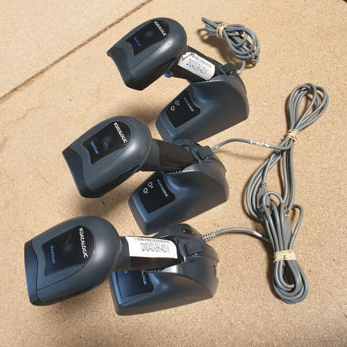 Lot 3 douchettes code-barres sans fil Datalogic Quickscan QM2400-BK-433 ...
