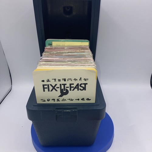 VTG 1977 Fix It Fast Card File Set Home Repair Improvement Reference ...