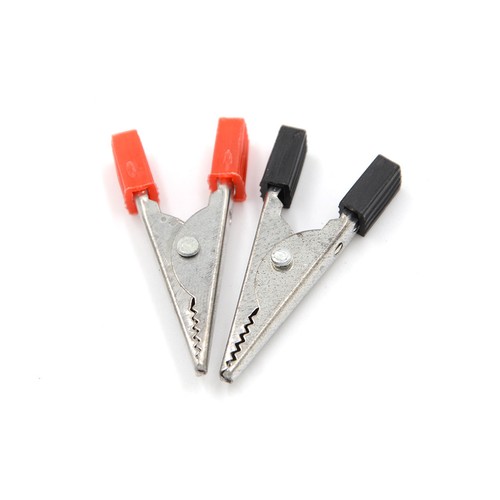 10Pcs Alligator Clips Vehicle Battery Test Lead Clips Probes 32mm Red ...