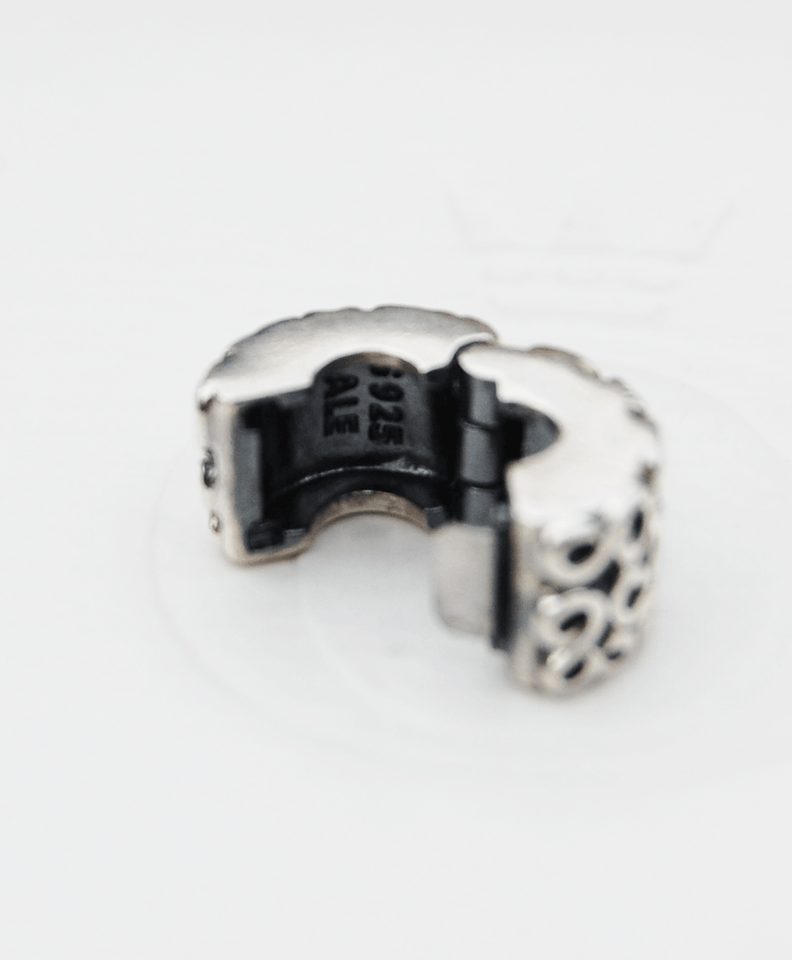 Genuine Pandora Silver Charm Clip "Serpentine" - 790338 - retired | eBay
