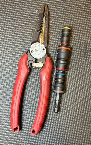 Milwaukee 7-in-1 Wire Strippers/ Cutters & Klein Tools 7-in-1 Impact ...