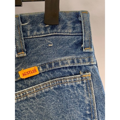 RUSTLER Men's Vintage Blue Denim Four-Pocket Bootcut Jeans SZ 31X32 | eBay