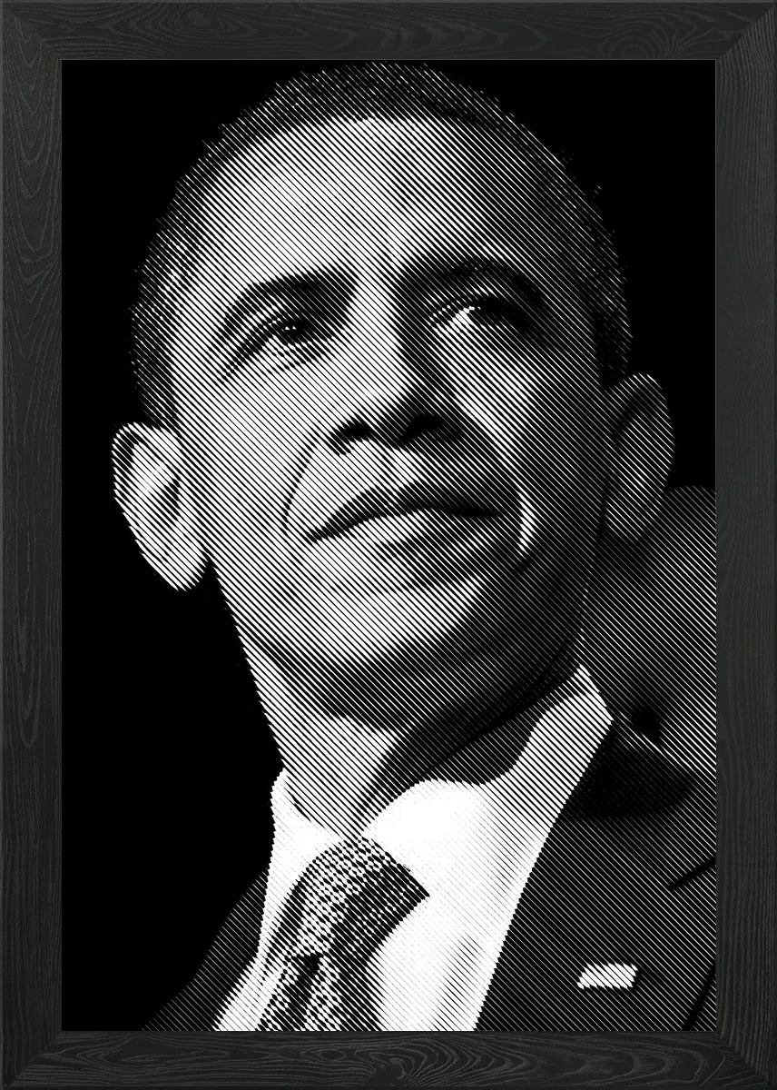 Barack Obama Framed Wall Art Poster Canvas Print Picture | eBay UK