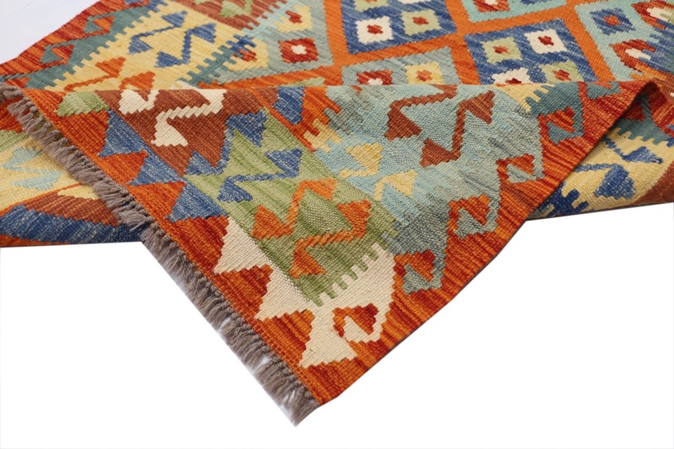 Colorful Hand-Made Kilim Area Rug 3.5x5.5 | eBay