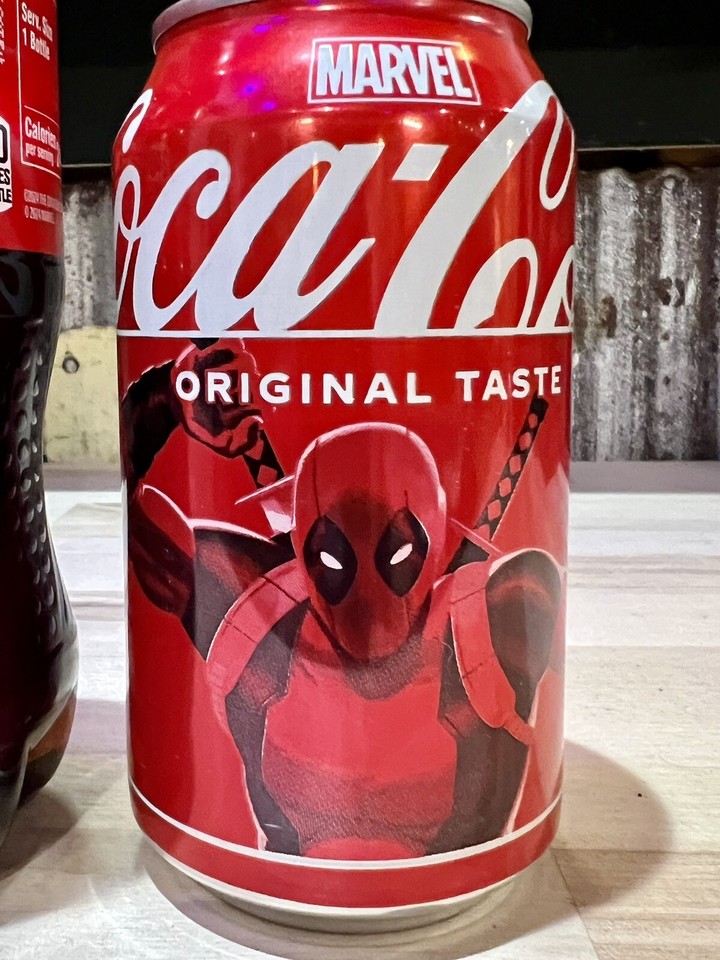 Marvel Coca-Cola Can Deadpool & Wolverine Bottled Coca-Cola UNOPENED ...