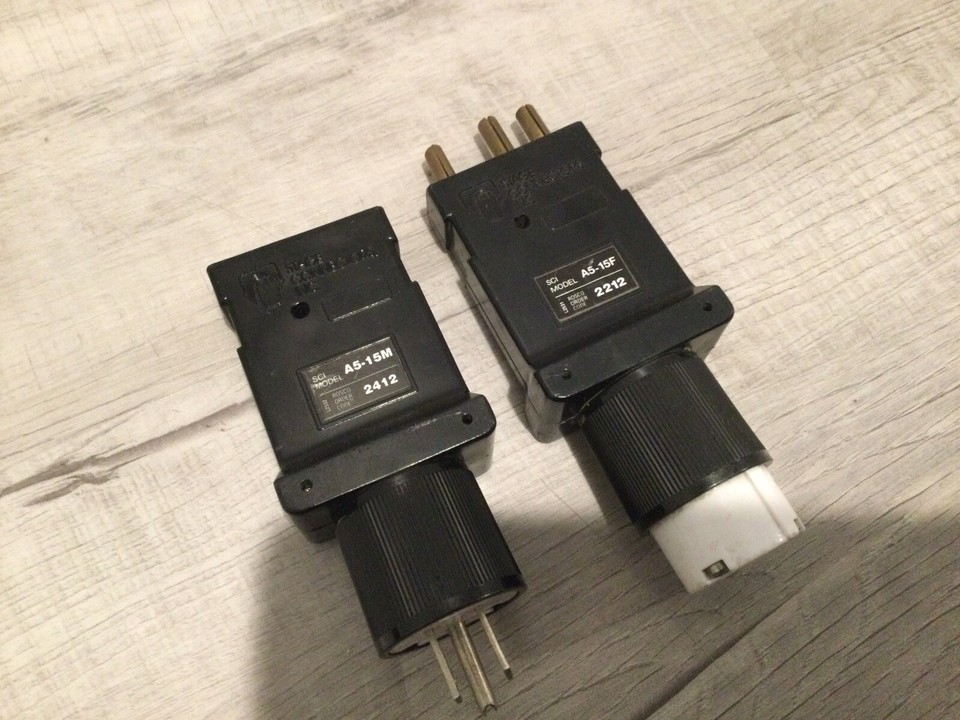 Stage Connectors Inc. A5-15M , A5-15F (Edison/Male Bates Plug Adaptors ...