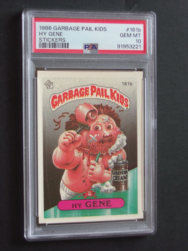 1986 Garbage Pail Kids Stickers, Hy Gene, Card #161b, PSA-10 | eBay
