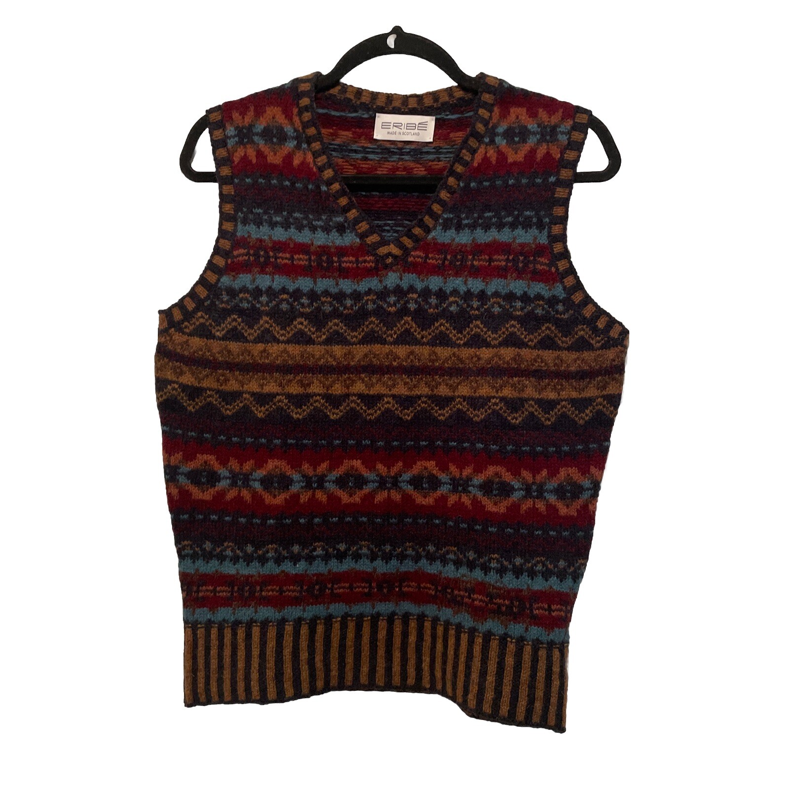 Eribe Brodie Fairisle Shetland Wool Vest Tank Top Kin… - Gem