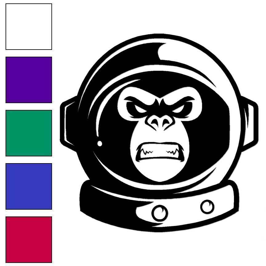 Monkey Astronaut Sticker