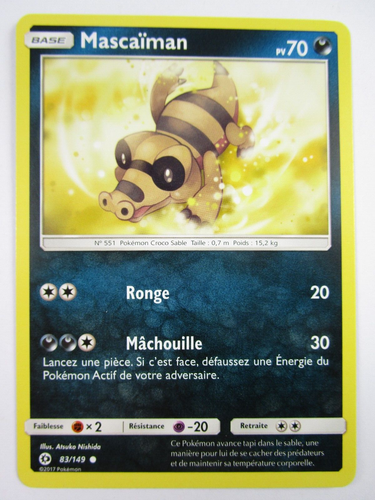 Carte Pokémon Mascaïman 83/149 SL1 Soleil et Lune Fr | eBay