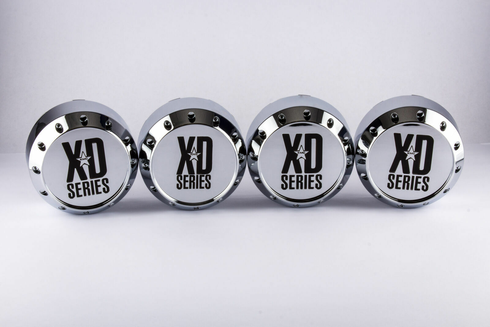 Set 4 XD Series Center Caps 5" KMC 464k131-2 8 Lug Hoss Badlands Balzac ...