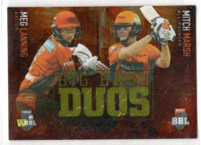 Duos Meg Lanning & Mitch Marsh BBL/WBBL Tap N Play 2018 BBD-06 | eBay