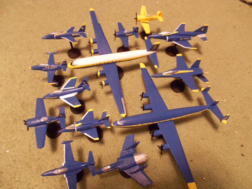 US Navy Blue Angels (13) Built and Painted Models, 1/144 Scale | eBay