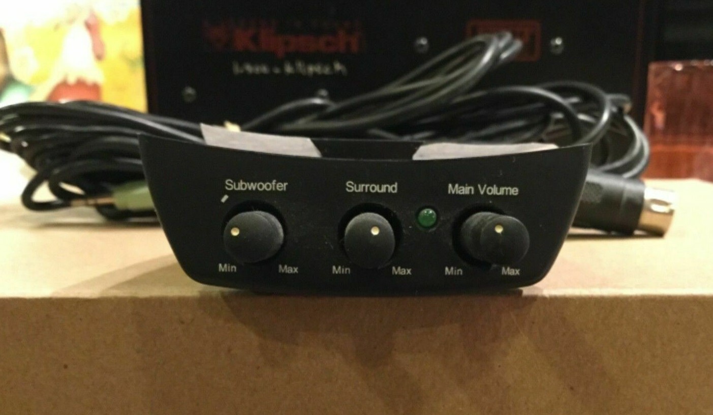 Klipsch ProMedia 4.1 v.2-400 AMPLIFIER &/or PREAMPLIFIER Volume Control ...