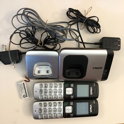 VTech CS6719-2 DECT 6.0 2-Handset Cordless Phone - Used 735078028242| eBay