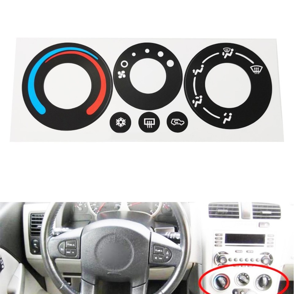 Push Button Repair Decal Sticker Vinyl for Pontiac Torrent 2005 2006 AC ...