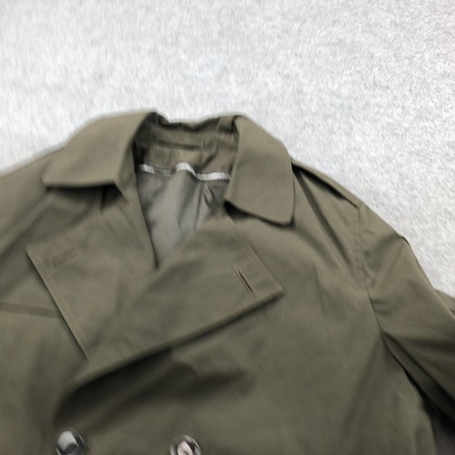 US Army AGSU All Weather Coat Mens 44R Heritage Green 564 Trench Belted ...