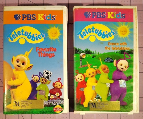 Lot Of 2 Teletubbies VHS Tapes PBS Kids Cartoon Show! | eBay