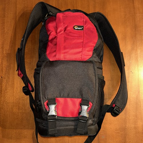Lowepro Fastpack 100 Padded Camera Backpack Bag Red & Black New Without Tags | eBay