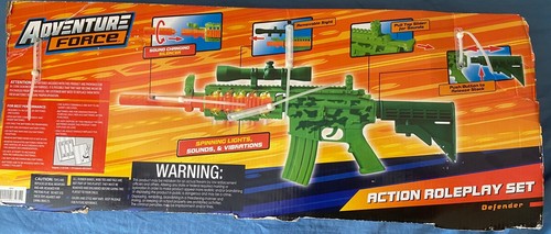 Adventure Force Defender Action Set w/Sound Changing Silencer (NEW, box ...