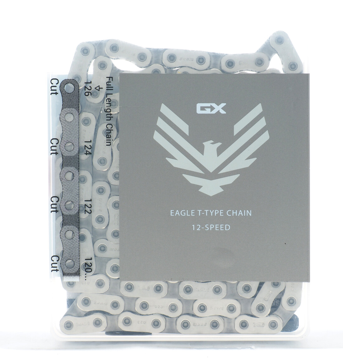 Sram GX EAGLE T-Type 12 Spd Chain SolidPin Riveting 126 links Flattop ...