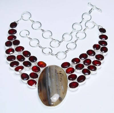 Window Druzy Garnet Faceted Gemstone Handmade Fashion Jewelry ...