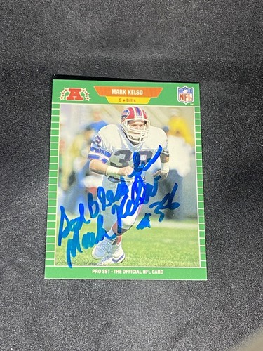 Mark Kelso 1989 Pro Set #23 Buffalo Bills Auto Autographed Signed NFL ...