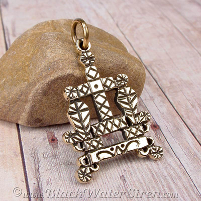VOODOO VEVE - BARON SAMEDI - Charm Pendant BRONZE Lwa Vodou | eBay