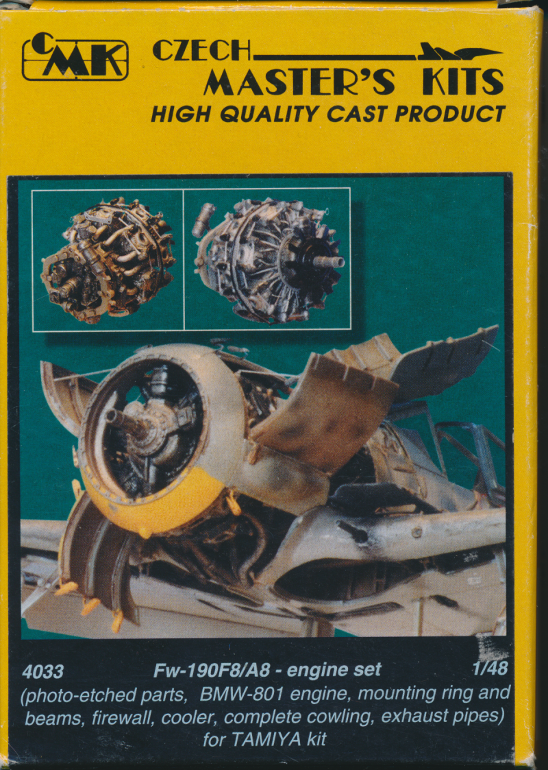 CMK Engine detail set for Tamiya Focke Wulf FW190A-3 Engine Set in 1/48 ...