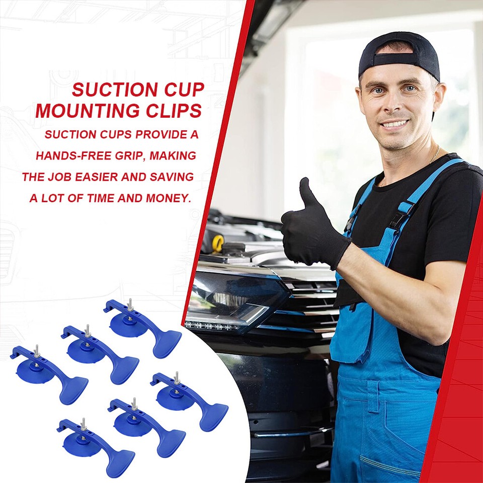 6Pcs Adjustable Suction Cup Clamp Set Glass Clamp for Fix Leaks in ...