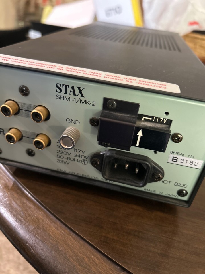 Stax SRM-1/MK-2 Driver Unit Professional - Audiophile Dream Piece B3182 ...