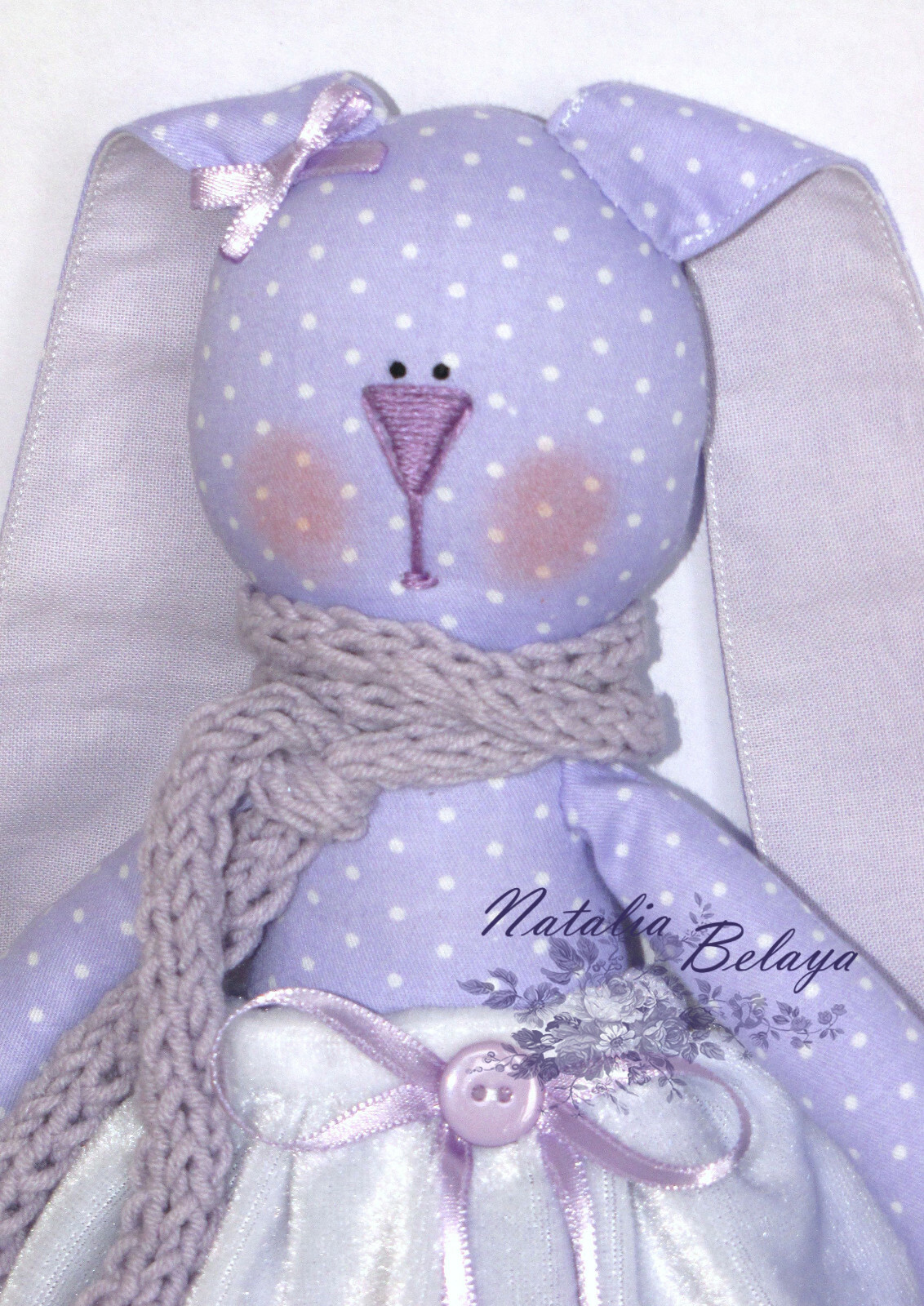 Cloth Tilda Doll Lavender Bunny Cloth Toy Stuffed Animal Rag Doll ...