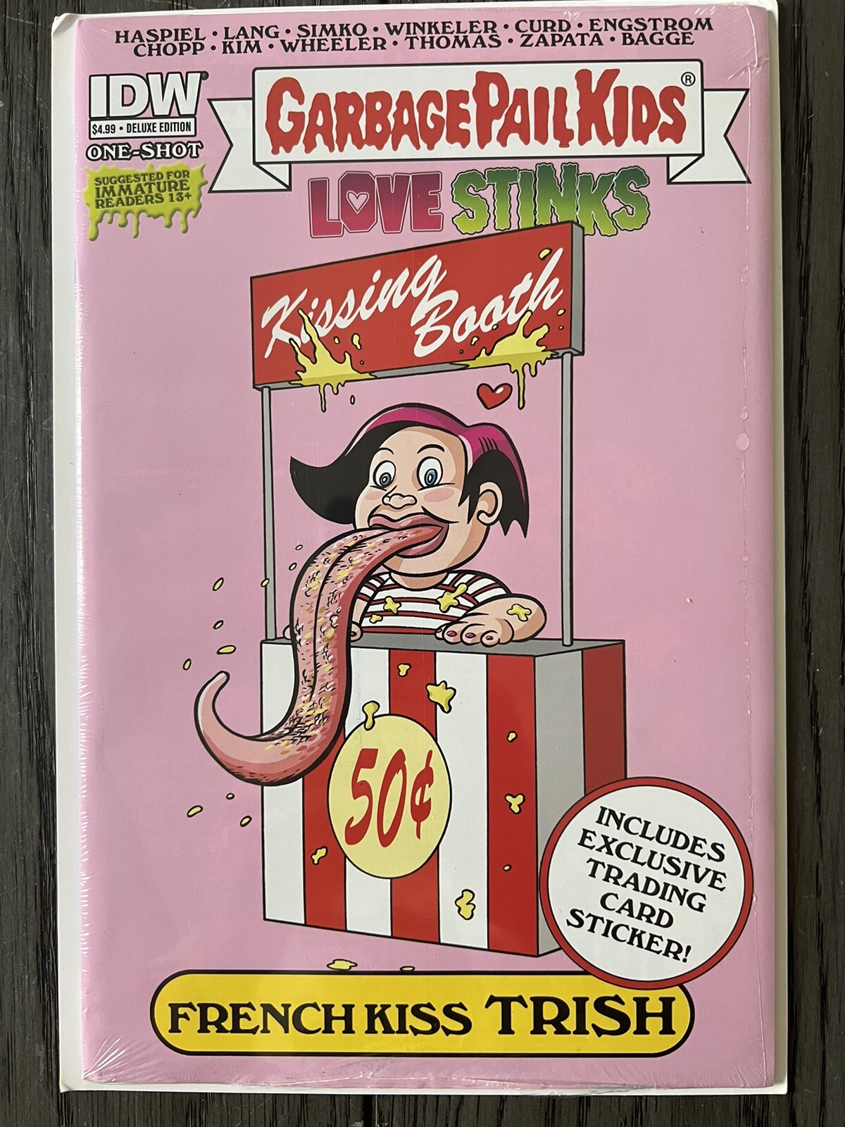 2015 Garbage Pail Kids Love Stinks Deluxe IDW French Kiss Trish *No ...
