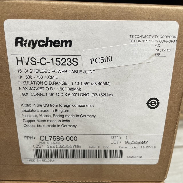 Raychem In-Line Heat Shrink Splice (HVS-C-1523S) for sale online | eBay