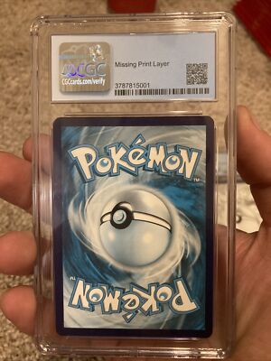Pokemon Psychic Energy Error S&S 2020 CGC Graded Missing Ink Black And ...