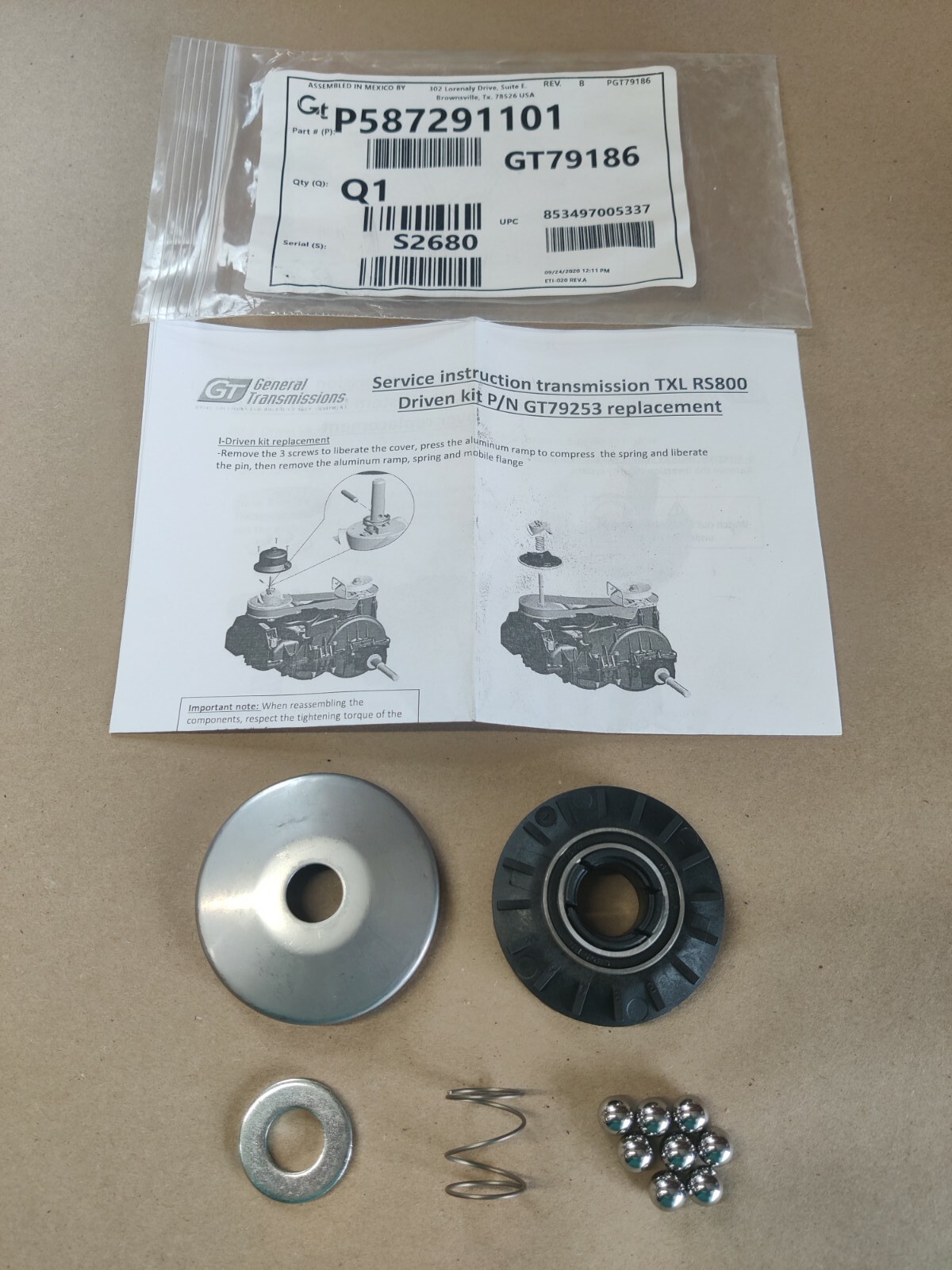 General Transmission Inversion Security Set RS800 Husqvarna 587291101 ...