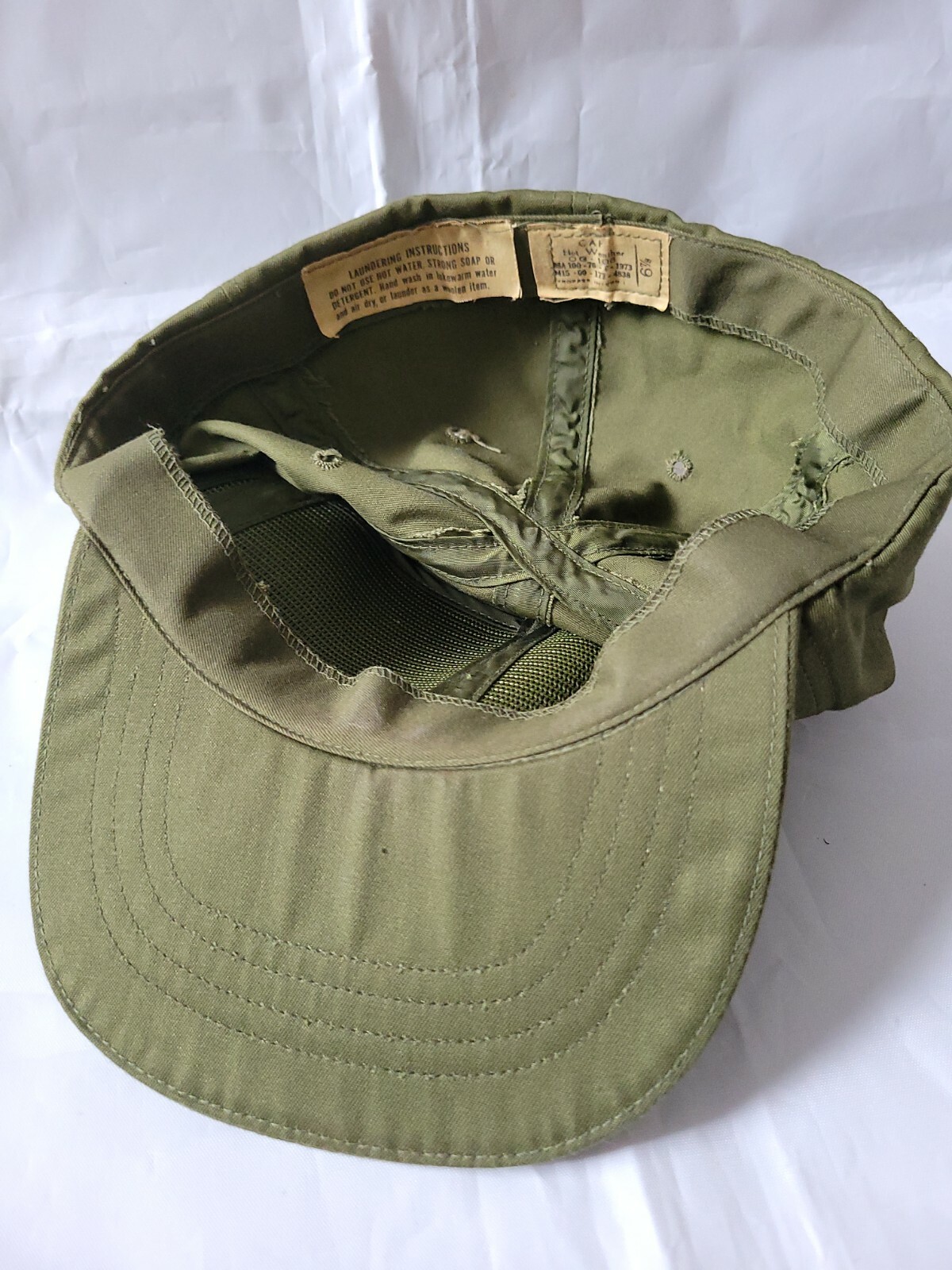VINTAGE 1973 DUTCH ARMY CAP HAT Military Size 6 7/8 - Gem