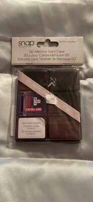 New Pinnacle Snap Memory Card Case Organizer 2x 6-Card Holders 12 Card ...
