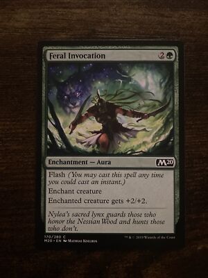 Feral Invocation 170/280 M20 Core Set 2020 MTG Magic The Gathering ...