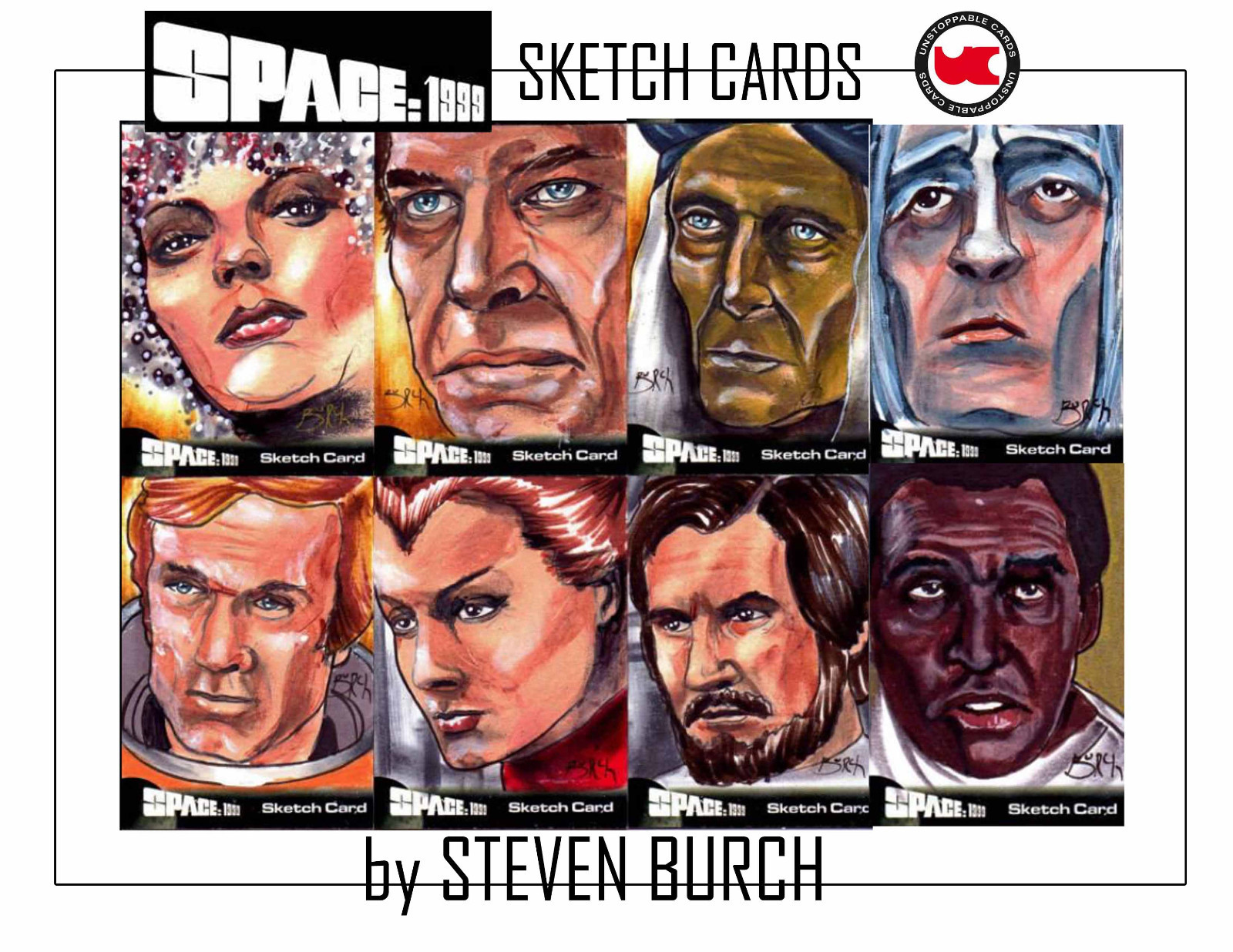 1 SKETCH CARD COMMISSION COMIC ART, PORTRAITS STEVEN BURCH *READ ...