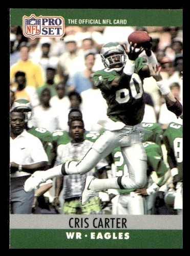 1990 Pro Set #246 Cris Carter Philadelphia Eagles | eBay
