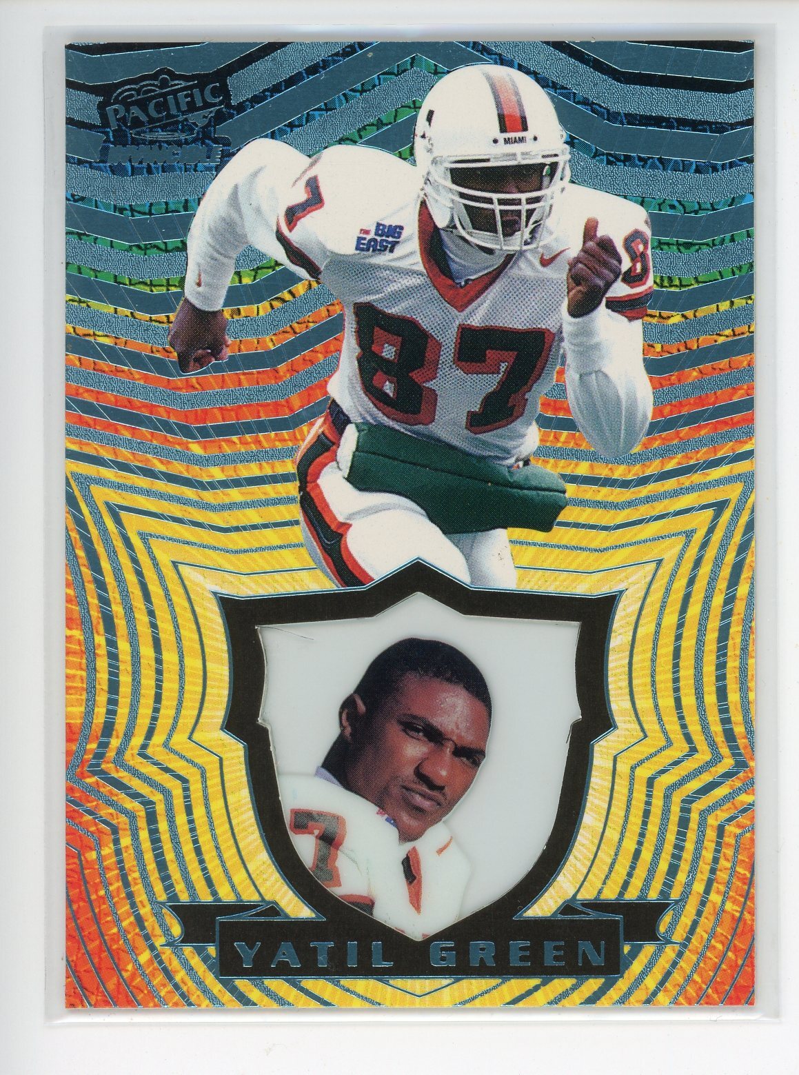 1997 Pacific Invincible - Yatil Green #77 Platinum Blue (RC) for sale ...