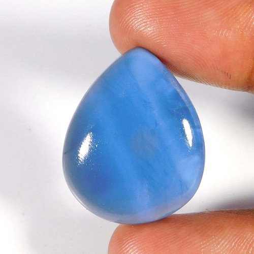 22.20Cts. Natural Australian Blue Opal Pear Cabochon Loose Gemstone | eBay