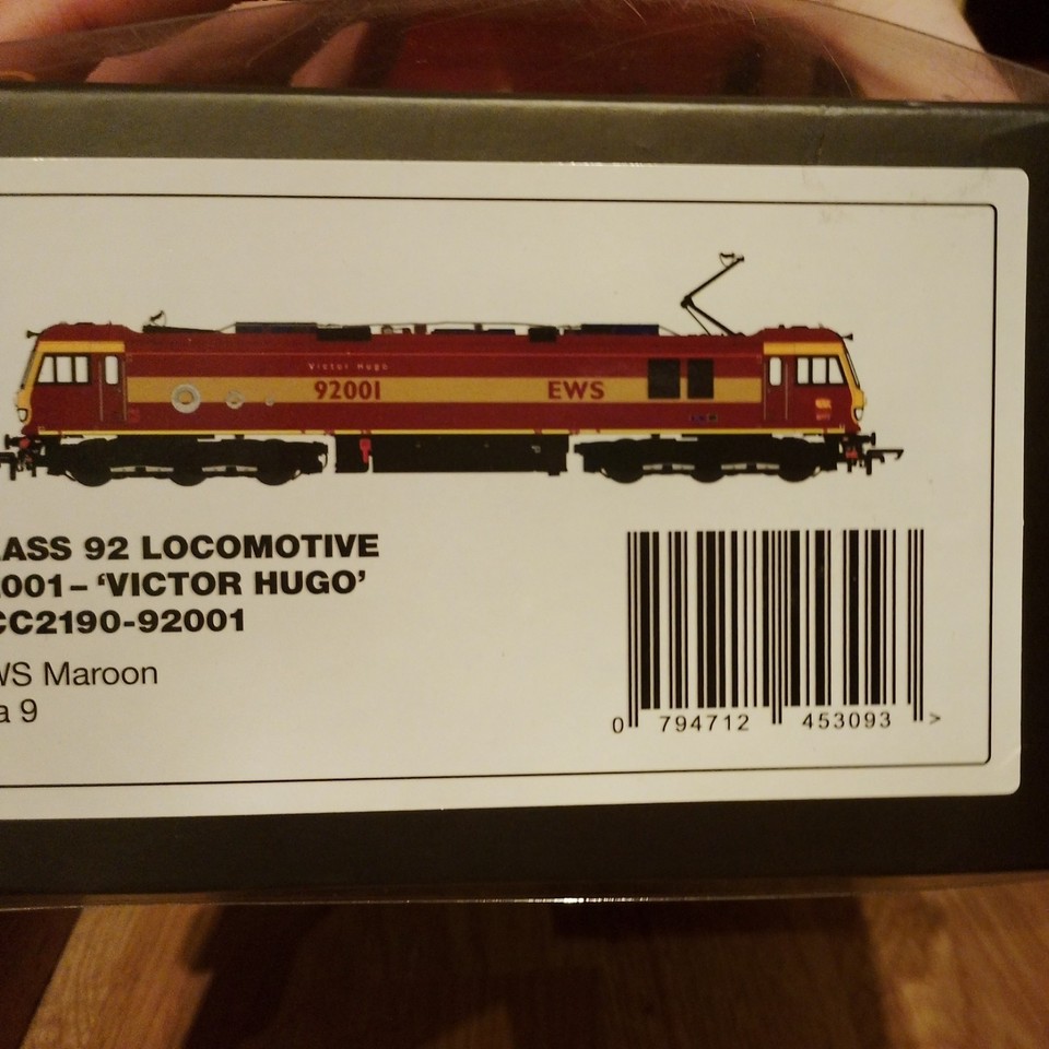 Accurascale Class 92 EWS 92001 Victor Hugo DCC ready | eBay UK