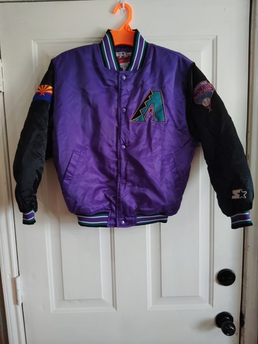 Vintage 1998 Starter MLB Arizona Diamondbacks Innagural Satin Jacket Sz ...