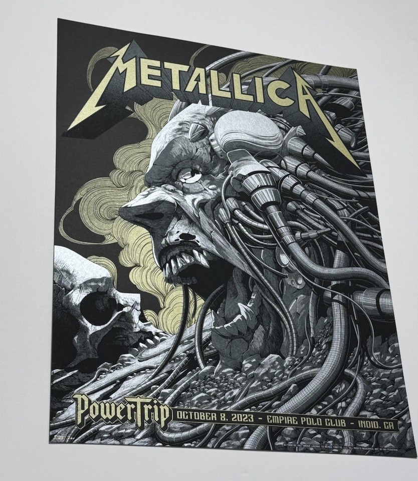Metallica Poster Indio CA 2023 Empire Polo Club Official Silkscreen #’d ...